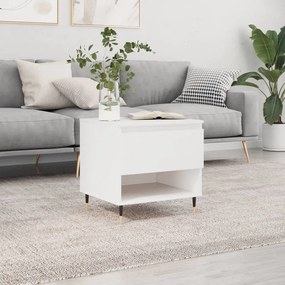 vidaXL Konferenční stolek 50 x 46 x 50 cm kompozitní dřevo [830894] Barva: Bílá