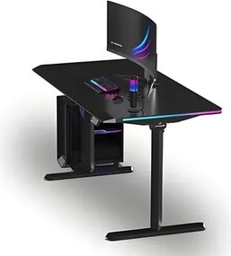 ULTRADESK Quest černá / Herní stůl / 140 x 70 x 72 - 120 cm / nastavit