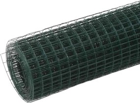 Pletivo ke kurníku ocel PVC vrstva 25 x 1,5 m zelené 143635
