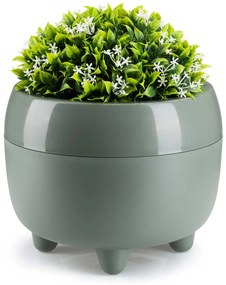 PLASTOVÝ KVĚTINÁČ BOTANICE 23X18 CM ZELENÁ
