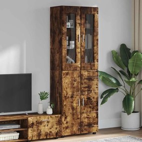 Vysoký bufet FLORIN 60 x 35 x 182 cm Kouřový dub 3397919