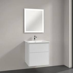 Villeroy &amp; Boch Finero umyvadlo se skříňkou a zrcadlem 60 cm bílá S00300DHR1