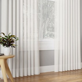 MARKIZETA Záclona 145x250 Základní bílá připravená na průchodky TD0005/ZGP/010/145250/1