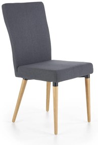 Moderní čalouněná židle šedá GREFFA