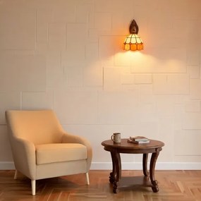 BRILAGI - Tiffany vitrážová nástěnná lampa SIENNA 1xE14/40W/230V