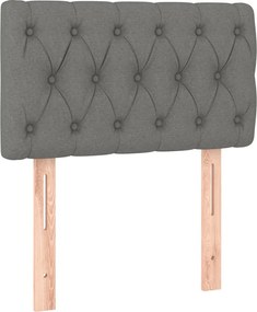 vidaXL Box spring postel s matrací a LED 80 x 200 cm textil [3133350] Barva: Černá