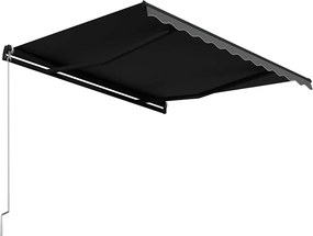 Ručně zatahovací markýza 300 x 250 cm antracitová 3051237