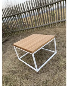 Wudboys Konferenční stůl SQUARE Barva kovu: Bílá, Dřevo: Jasan, moderní skandinávský styl