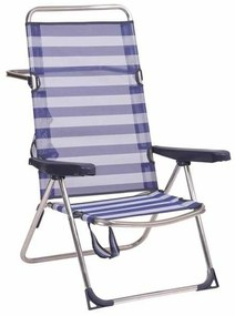 Plážová židle Alco, modrá 65 x 60 x 100 cm