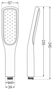 Mexen R-49 bidetový nástavec s 1 funkcí, Černá/Zlatá - 79549-75