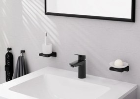 Hansgrohe Logis, umyvadlová baterie 100 s odtokovou soupravou Push-Open, černá matná, HAN-71107670