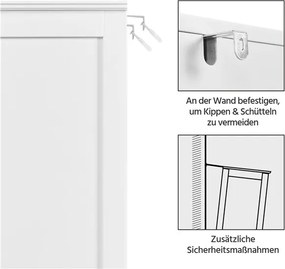 Koupelnová skříňka Yaheetech – bílá (266331105393)