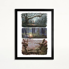 Lucie Talaber | Lesní barvy Rám: Černý, Velikost: 30 x 20 cm