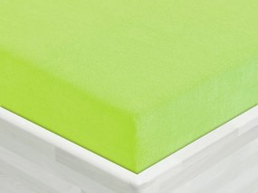 Froté napínací prostěradlo FR-019 Zářivě zelené 100 x 200 - výška 20 cm