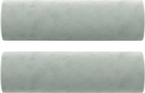 vidaXL 2místná pohovka s polštáři 140 cm samet [3200881] Barva: Hnědá