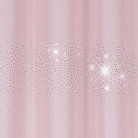 Dekorační závěs s řasící páskou DIAMONDS 145x250 cm - světle růžový