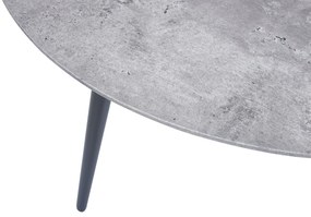 Konferenční stolek s betonovým efektem šedý/černý EFFIE Beliani
