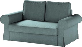 Potah na pohovku IKEA Backabro 2-místná, rozkládací barva modrá látka pletený vzor