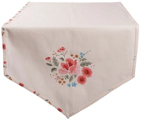 Bavlněný běhoun s květy Little Rose Collection - 50*160 cm