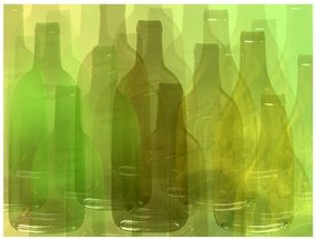 Fototapeta - Green bottles