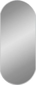 vidaXL Nástěnné zrcadlo 90x40 cm oválné [348193] Barva: Stříbrná