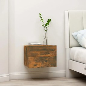 Noční stolek kouřový dub 40 x 30 x 30 cm kompozitní dřevo - Default Title