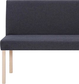 Lavice 139,5 cm tmavě šedá polyester 281334