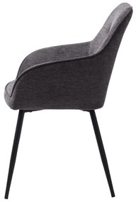 Designová židle Jadwiga II tmavě šedá