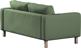 Potah na pohovku IKEA  Karlstad 2-místná, nerozkládací, krátký barva zelená látka pletený vzor
