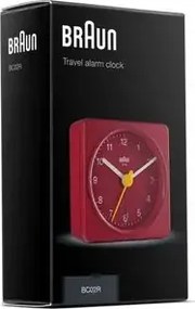 Braun BC02R červený / Klasický budík / 1 x AA baterie