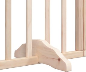 Zábrana pro psy s dvířky skládací 10 panelů 800 cm topol 3155559