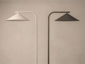 Krémová kovová stojací lampa (výška 160 cm) Nocte – Micadoni