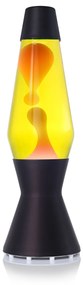 Mathmos SO41B + AST1226 Astro černá, originální lávová lampa, matně černá se žlutou tekutinou a oranžovou lávou, výška 43cm