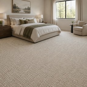 Timzo, Metrážový koberec Loft 12 světle béžový, na míru, šíře 3m,4m,5m, béžová, ložnice