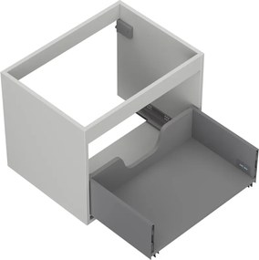 Mexen Box-A, závěsná skříňka 60 cm, 1 zásuvka, šedá matná, 91AX0-0600-470-1-62