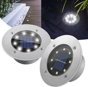 Bluegarden Toolight, LED solární lampa 4,5cm 1ks P60048, stříbrná, OGR-05685