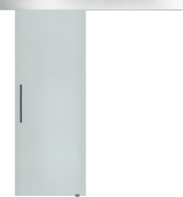 HOMCOM Skleněné posuvné dveře s madlem jednostranně matné 90 x 205 cm | Aosom