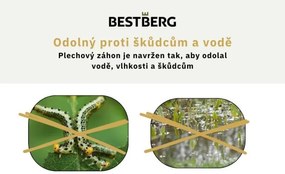 Vyvýšený zahradní záhon BestBerg VZ-800A / 800 l / 180 x 90 x 47 cm / šedá