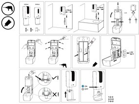Nimco Bezdotykový zásobník dezinfekčního gelu nebo tekutého mýdla HPI 31S-M
