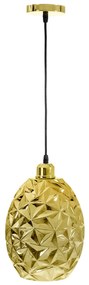 Toolight - Skleněná závěsná lampa APP565-1CP 1xE27 60W, zlatá, OSW-08752