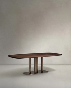 Jídelní stůl v dekoru ořechu 110x220 cm Melvar – Kave Home