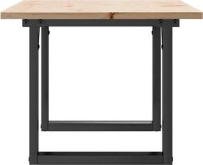 Konferenční stolek s O rámem 80x50x40 cm borové dřevo a ocel 3282662