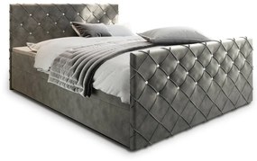 Čalouněná postel boxspring MANDI, 140x200, magic velvet 2217
