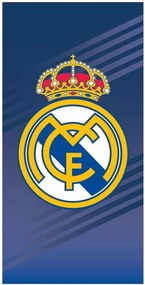 Fotbalová osuška FC Real Madrid - motiv El Escudo - 100% polyester (mikrovlákno) - 70 x 140 cm