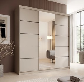 ADRK Furniture Posuvná skříň se zrcadlem Sonic 200 ADRK-SW-SON-K-200