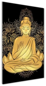 Wallmuralia Vertikální Foto-obraz na skle svislý Buddha a mandala 50x100