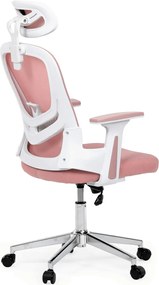 Ergonomická kancelářská židle EMILIE - růžová síťovina