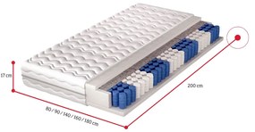 Expedo Taštičková matrace MATONA, 90x200x17 cm