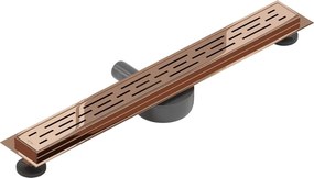 Mexen Flat 360° M01 otočný liniový odtok 50 cm, růžové zlato - 1620050-40