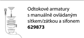 Schock Dřez TYPOS D-100 Asphalt (horní uložení)